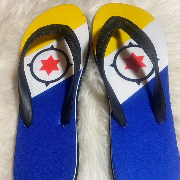 Shoes | Bonaire Flag Flip Flops Mens 8 Womens 1 | Poshmark
